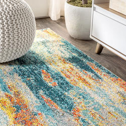 Jonathan Y Contemporary Pop Blue/Cream/Yellow 4' x 6' Area Rug at Menards®