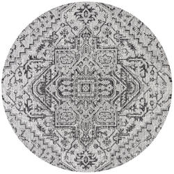 Jonathan Y Santa Monica Black/Gray 5'3" x 5'3" Round Area Rug at Menards®