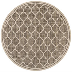 Jonathan Y Santa Monica Brown/Beige 5'3" x 5'3" Round Area Rug at Menards®