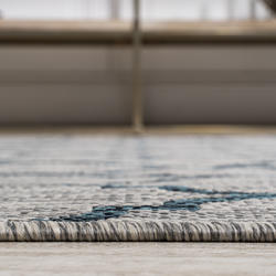 Jonathan Y Santa Monica Gray/Teal 4' x 6' Area Rug at Menards®