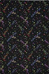 Joy Carpets® Neon Lights Celebration Fluorescent 6' x 9' Area Rug at ...