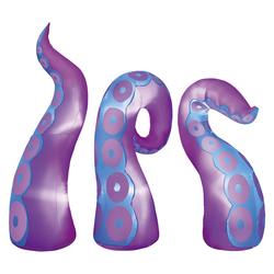 Pumpkin Hollow™ LED Octopus Tentacles Halloween Window Inflatable - 3 ...