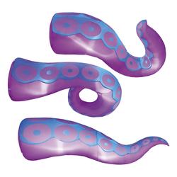 Pumpkin Hollow™ LED Octopus Tentacles Halloween Window Inflatable - 3 ...