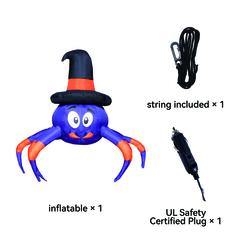 Pumpkin Hollow™ 5' LED Spider Trunk-or-Treat Halloween Inflatable at ...