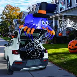 Pumpkin Hollow™ 5' LED Spider Trunk-or-Treat Halloween Inflatable at ...