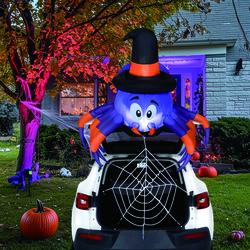 Pumpkin Hollow™ 5' LED Spider Trunk-or-Treat Halloween Inflatable at ...