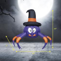 Pumpkin Hollow™ 5' LED Spider Trunk-or-Treat Halloween Inflatable at ...