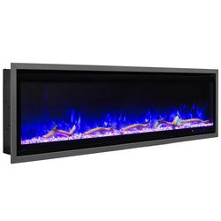Kennedy I 55" Gray Wall Mounted Electric Fireplace at Menards®