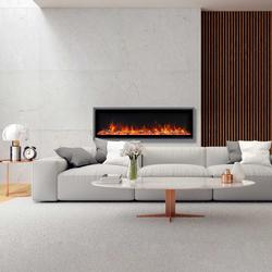Kennedy I 55" Gray Wall Mounted Electric Fireplace at Menards®