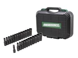 Masterforce® Control Drive® 1/2" Drive SAE & Metric Deep Impact Socket ...