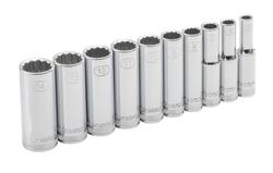 Masterforce® Control Drive® 1/4" Drive Metric Deep Socket Set - 10 ...