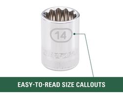 Masterforce® Control Drive® 3/8" Drive Metric Socket Set - 9 Piece at ...