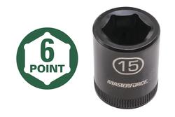 Masterforce® Control Drive® 3/8" Drive Metric Impact Socket Set - 8 ...