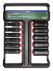 Masterforce® Control Drive® 1/2" Drive SAE Deep Impact Socket Set - 11 ...