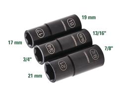 Masterforce® Control Drive® SAE & Metric Impact Flip Socket Set - 3 ...