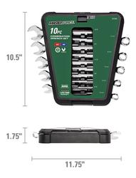 Masterforce® Control Drive™ SAE & Metric Combination Wrench Set - 10 ...