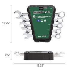Masterforce® Control Drive™ Metric Large Combination Wrench Set - 5 ...