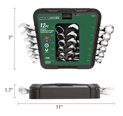 Masterforce® Control Drive™ SAE & Metric Short Combination Wrench Set ...