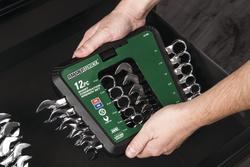 Masterforce® Control Drive™ SAE & Metric Short Combination Wrench Set ...