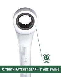 Masterforce® Control Drive™ Metric Ratcheting Combination Wrench Set ...