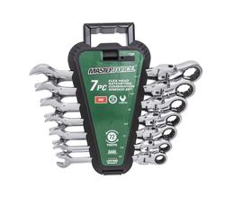 Masterforce® Control Drive™ SAE Flex Head Ratcheting Wrench Set - 7 ...