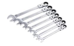 Masterforce® Control Drive™ Metric Flex Head Ratcheting Wrench Set - 7 ...