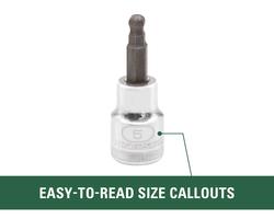 Masterforce® Large Metric Hex Ball Socket Set - 7 Piece at Menards®