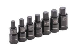 Masterforce® 1/2" Drive Metric 6-Point Hex Bit Impact Socket Set - 7 ...