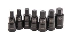 Masterforce® 1/2" Drive Metric 6-Point Hex Bit Impact Socket Set - 7 ...