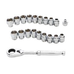 Masterforce® 3/8" Drive Go-Thru SAE/Metric Mechanic's Tool Set - 20 ...