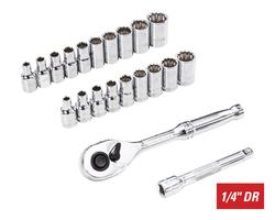 Masterforce® Control Drive® 1/4" & 3/8" Drive SAE/Metric Mechanic's ...