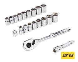 Masterforce® Control Drive® 1/4" & 3/8" Drive SAE/Metric Mechanic's ...