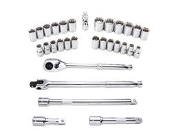 Masterforce® Control Drive® 1/2" Drive SAE/Metric Mechanic's Tool Set ...