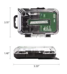 Masterforce® Right Angle Bit Driver Set - 20 Piece at Menards®