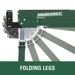 Masterforce® Adjustable Folding Steel Sawhorse at Menards®