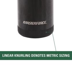 Masterforce® Control Drive® 3/8" Drive Metric Deep Impact Socket Set ...