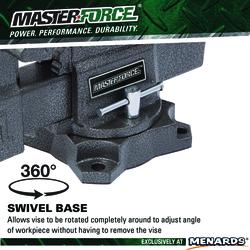 Masterforce® 4" Workshop Vise with Swivel Base at Menards®