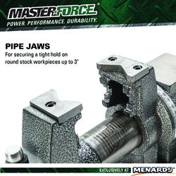 Masterforce® 5" Multi-Purpose Vise with Swivel Base at Menards®
