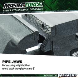 Masterforce® 5-1/2" Reversible Bench Vise with Swivel Base at Menards®