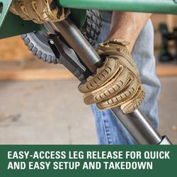 Masterforce® Universal Folding Miter Saw Stand with Wheels at Menards®