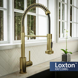 Karran Loxton Touchless One-Handle Brushed Gold Kitchen Faucet at Menards®