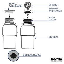 Karran® Bisque Garbage Disposal Sink Flange at Menards®