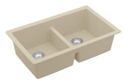 Karran Undermount 32" Bisque Quartz Double Bowl Kitchen Sink at Menards®