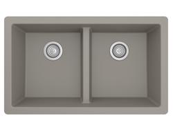 Karran Undermount 32" Concrete Quartz Double Bowl Kitchen Sink at Menards®