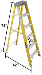 Keller® 6' Type I Fiberglass Step Ladder - 250 lb. Max at Menards®