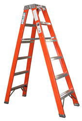 Keller® KPro™ 6' Type IA Fiberglass Twin Step Ladder - 300 lb. Max at ...