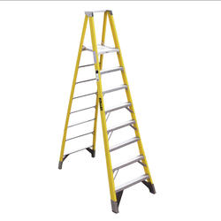 Keller® KPro™ 8' Type IAA Fiberglass Platform Ladder - 375 lb. Max at ...