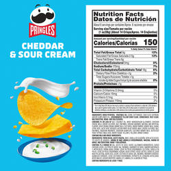 Pringles® Cheddar Cheese & Sour Cream Potato Crisps - 5.5 oz at Menards®