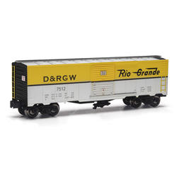 4-Piece O Gauge Rio Grande Boxcar (Yellow/Silver) Dealer Pack at Menards®