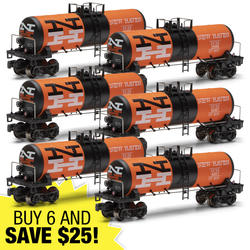 6-Piece O Gauge New Haven Modern Tank Car Dealer Pack at Menards®